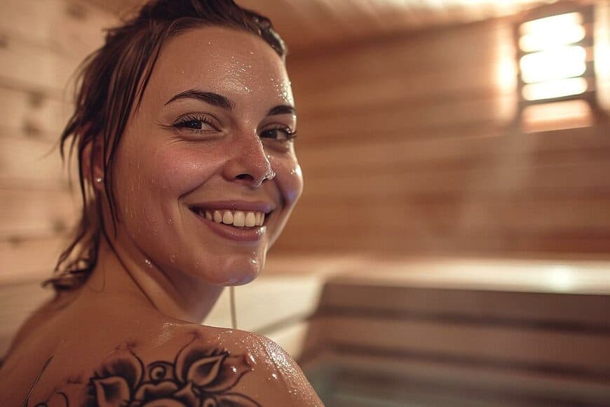 Sauna Mit Frischem Tattoo